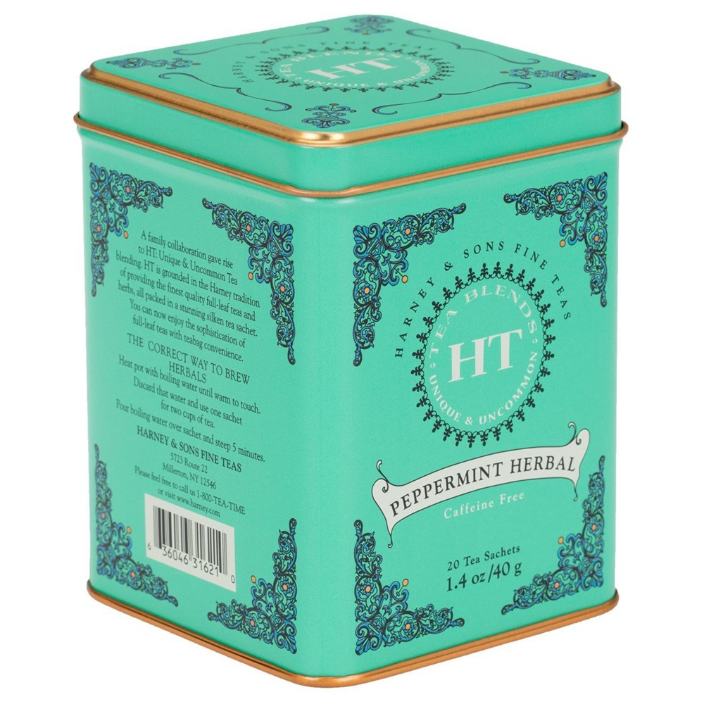 Tin Peppermint Herbal Tea 20 Ct Off The Muck Market